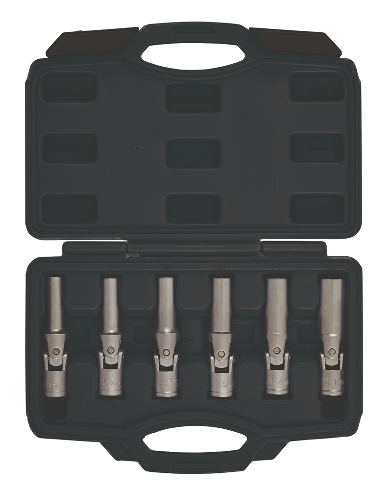 Draper GLOW PLUG SOCKET SET 6PC 12404 12404 Glow Plug Socket Set, 3/8"