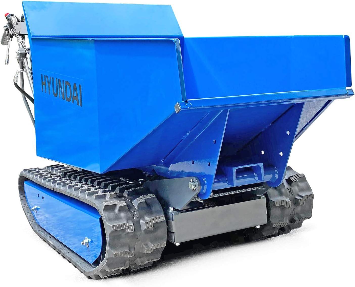 Hyundai 196cc Petrol 500kg Payload Tracked Mini Dumper/Power Barrow/Tr