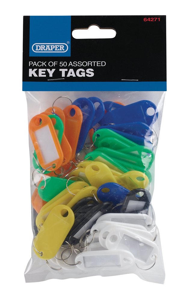 Draper 50 KEY TAG ASSORTMENT 64271 64271 Assorted Key Tags (50 Piece)