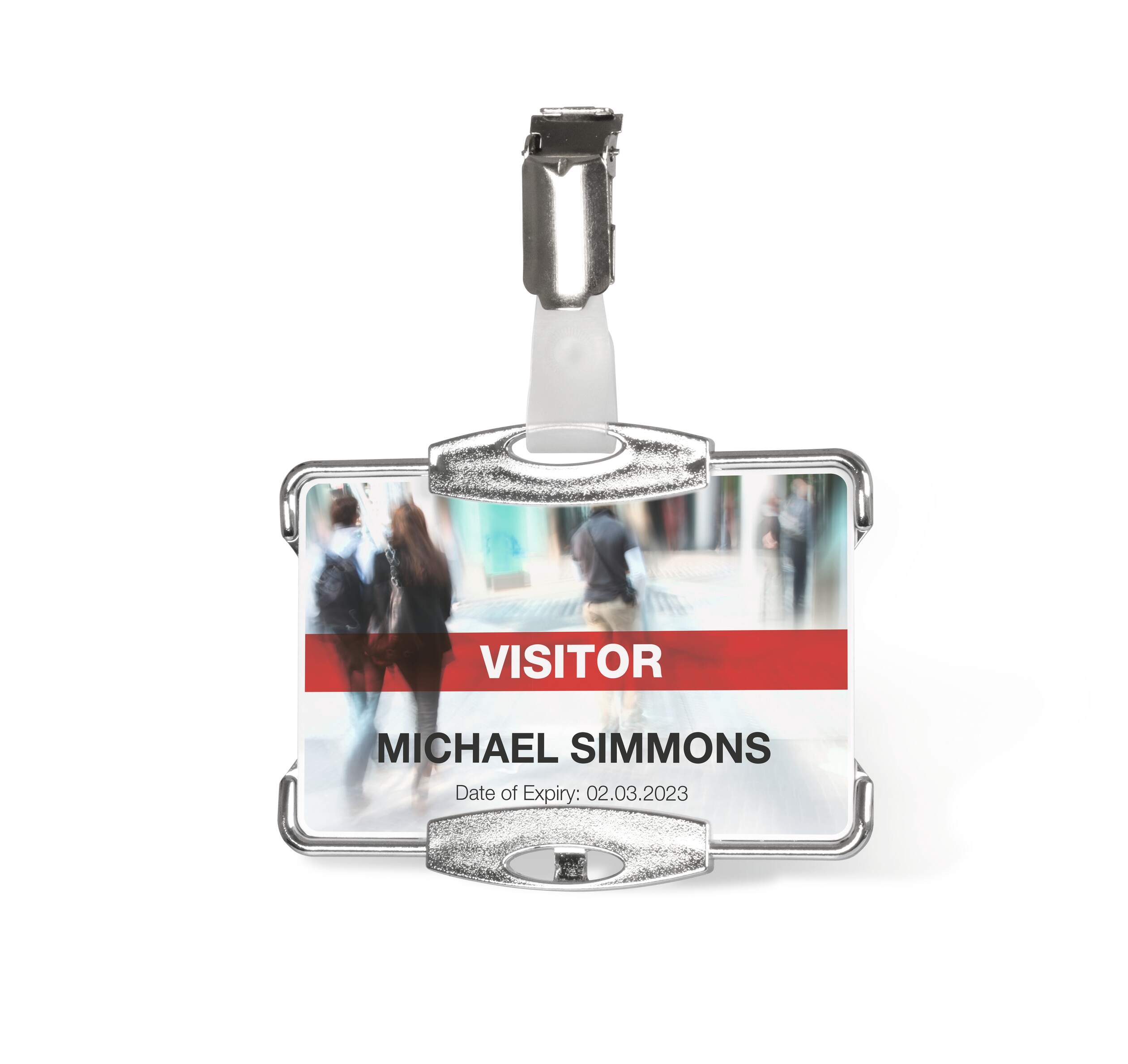 Durable RFID Protected Security Pass ID Card Holder with Clip | 10 Pac