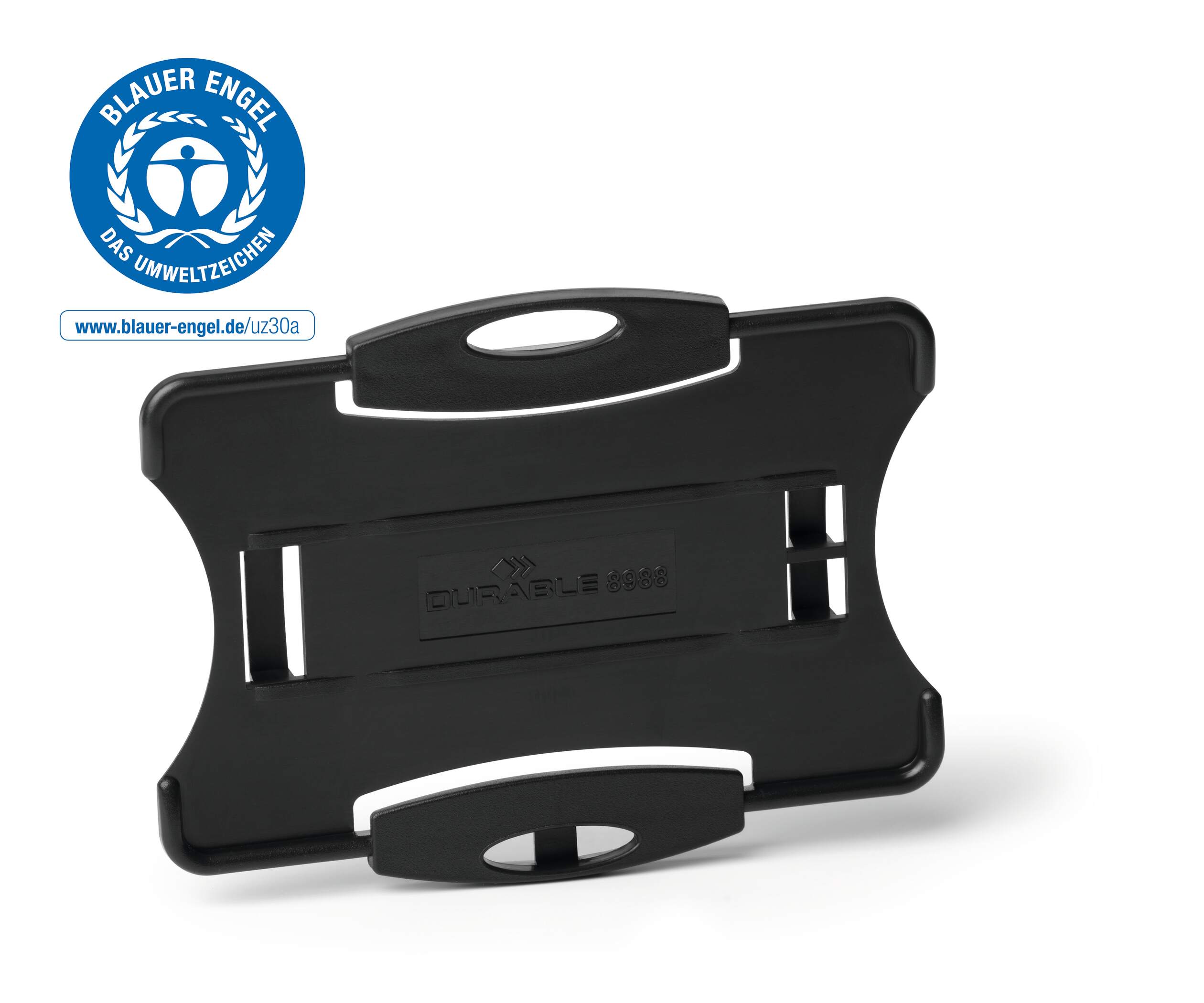 Durable ECO Recycled Plastic Security ID Card Badge Holders | 10 Pack