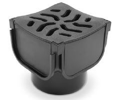 POLYDRAIN SHALLOW CHANNEL QUAD CONNECTOR