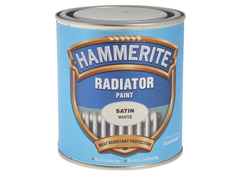 Hammerite 5084917 Radiator Paint Satin White 500ml