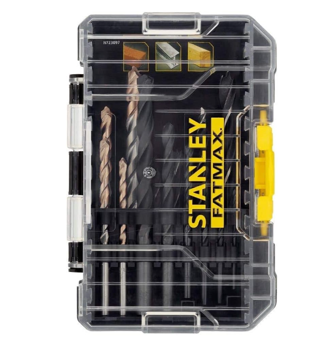 STANLEY 14 pce Masonry Drilling Bit Set for Metal and Wood