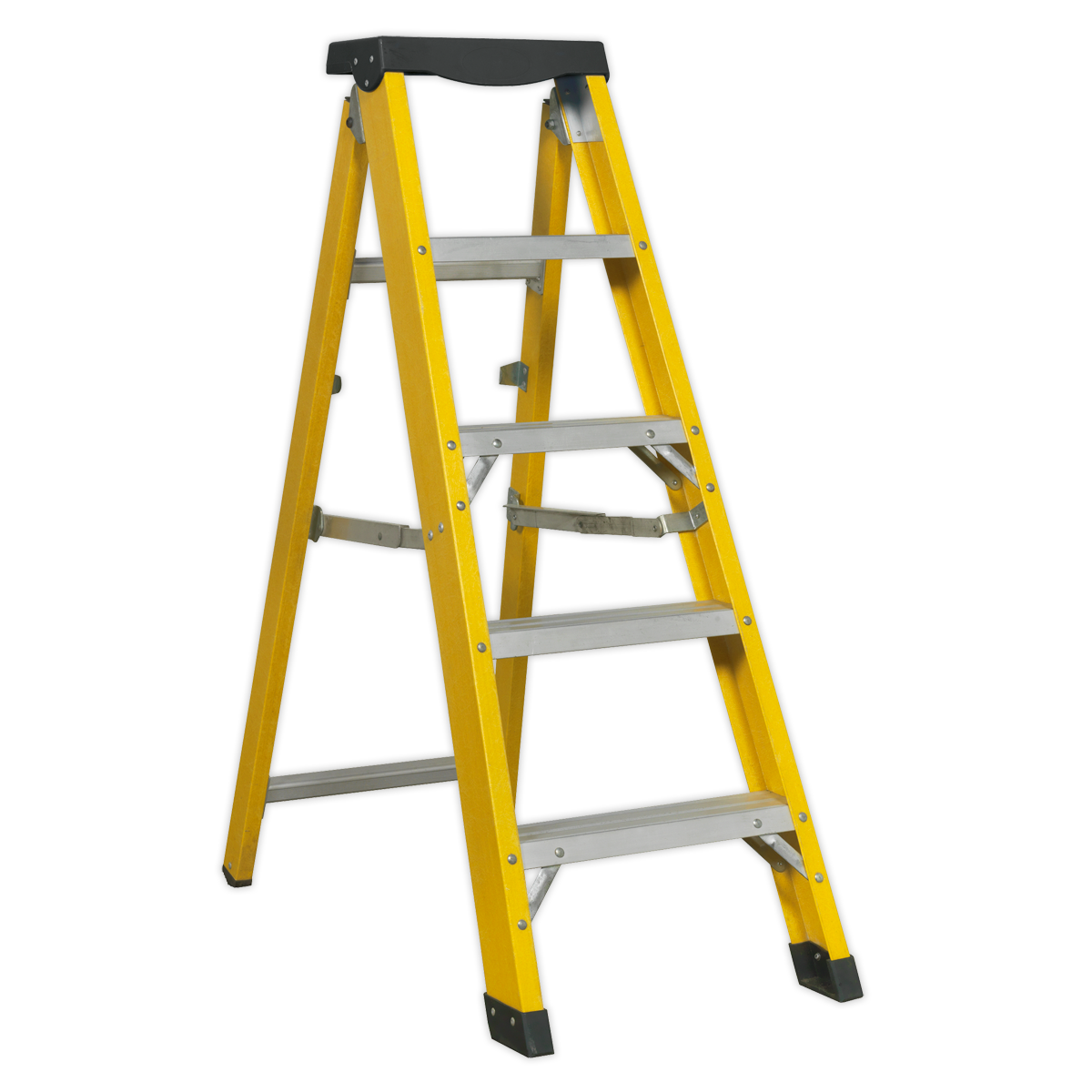 SEALEY - FSL5 Fibreglass Step Ladder 4-Tread EN 131